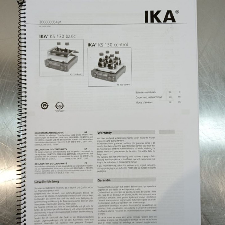 Compra Agitador Orbital IKA KS 130 al Mejor Precio │ Galileo Scientific