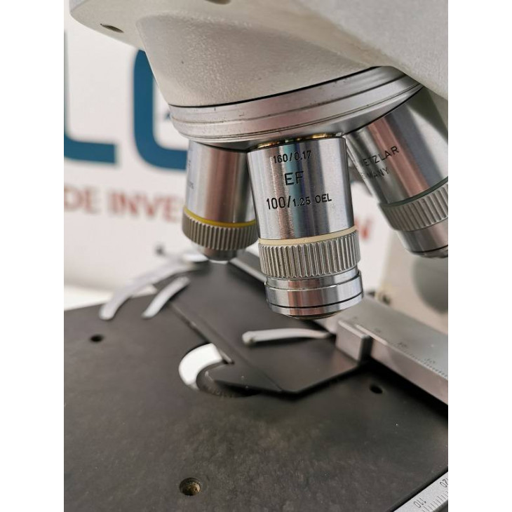 Refurbished fluorescence microscope Leitz Laborlux 12