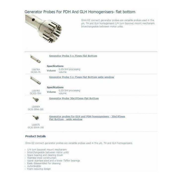 Buy OMNI GLH-220 Homogenizer at the best price ǀ Galileo Equipment