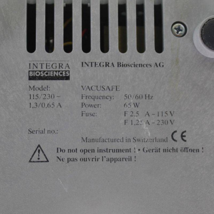 Integra Vacusafe Vacuum System - Galileo Equipment
