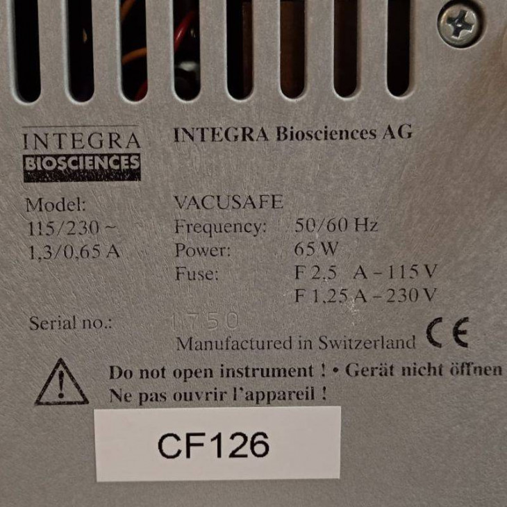 Integra Vacusafe Vacuum System - Galileo Equipment